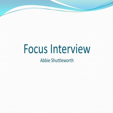 Focus interview | PPT