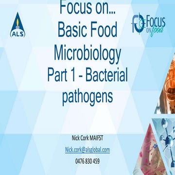 Focus on... basic food microbiology pt1 | PPTX