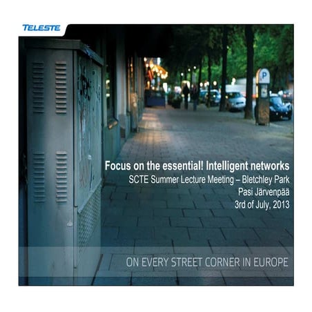 Focus on the essential / Intelligent Networks | PDF | Computer ...
