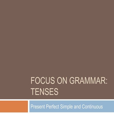 Focus on grammar new | PPT