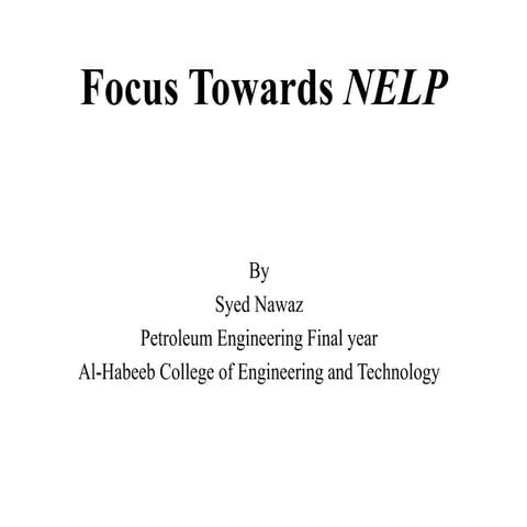 Focus towards nnelp 2 | PPT