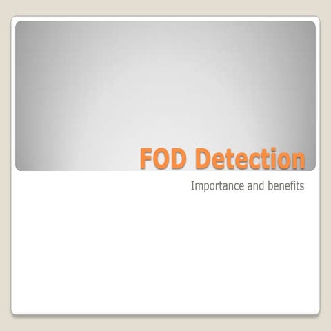 Fod detection | PPTX