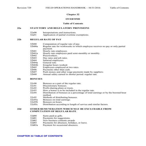 Chapter 25 - Other Exemptions - Field Operations Handbook | PDF