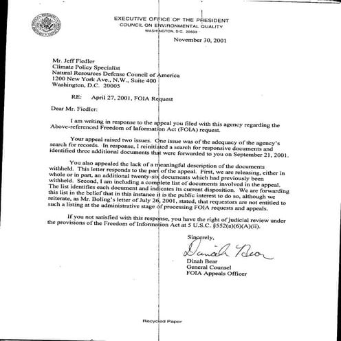 EPA CAA Response Letter to FOIA | PDF