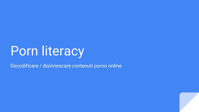 Porn Literacy Ppt