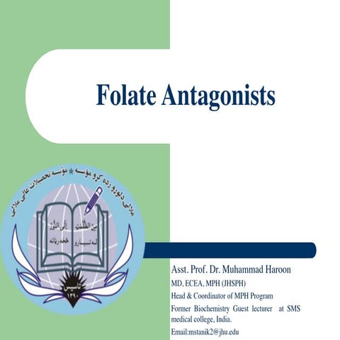 Folate antagonists- Sulfonamides and Trimethoprim | PDF