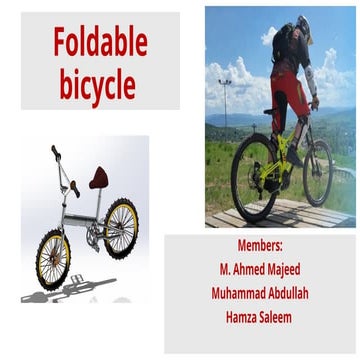 Foldable bicycle work on ansys and solidworks.pptx