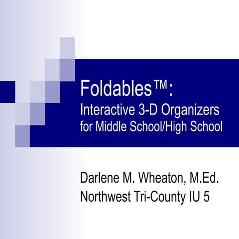 Foldables™ Intro Ms Hs | PPT