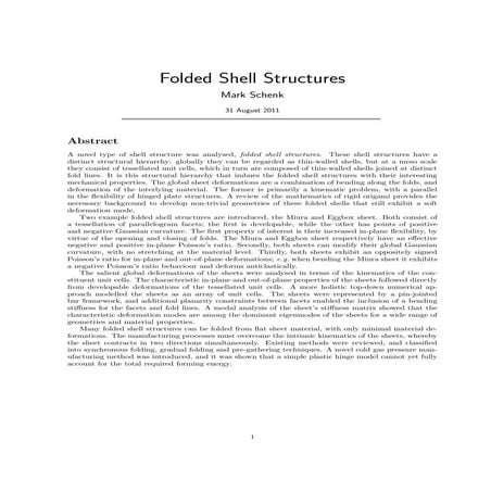 Folded shell-structures | PDF