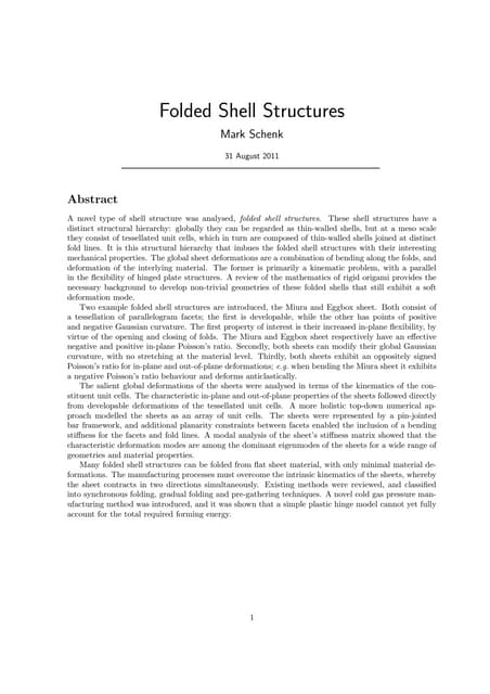 Folded Plate structures | PDF