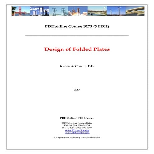 Folded Plate structures | PDF