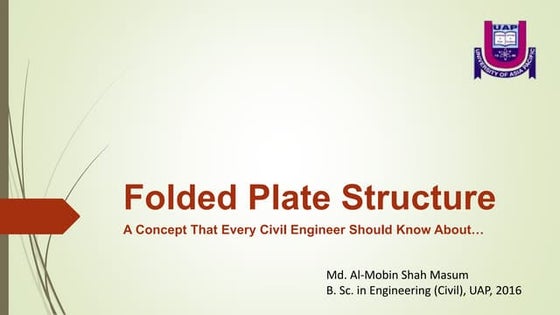Folded Plate structures | PDF | Civil Engineering Industry | Industries