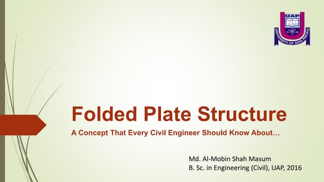 Folded Plate structures | PDF