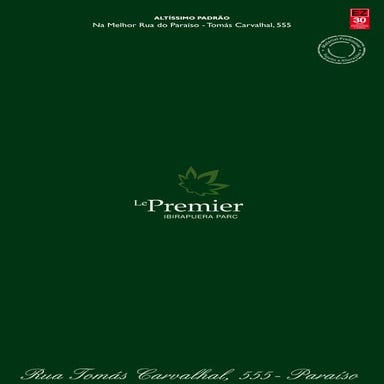 Le Premiere Ibirapuera Park | PDF