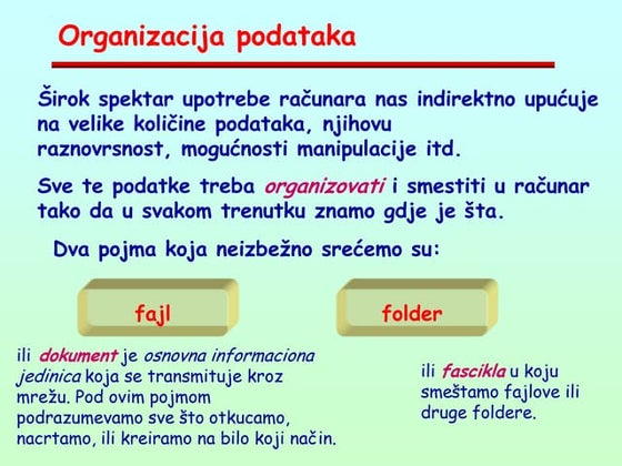 3. Uvod u informatiku - Podatak i informacija. Računarstvo i ...