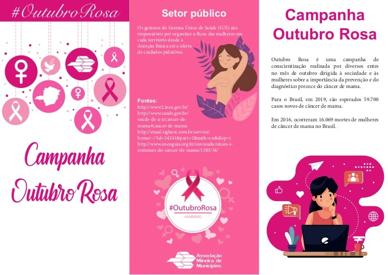 Folder Campanha Outubro Rosa - 2019