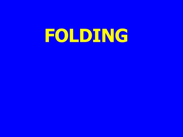 Description and classification of folds | PPT