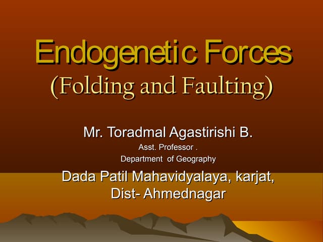Endogenic processes - The Process Within | PPTX
