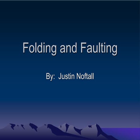 Chapter 9 folding and faulting | PPT