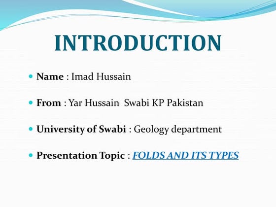 Description and classification of folds | PPT | Geology | Science