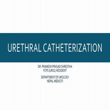 Foley catheterization | PPTX