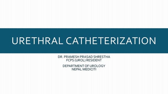 FOLEYS CATHETER | PPT