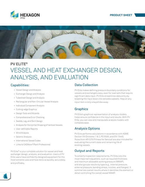 PV Elite 2019 Service Pack 2 (Version 21.00.02.0000). | PDF