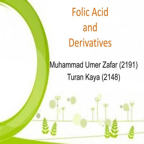 Folic acid and derivatives | PDF