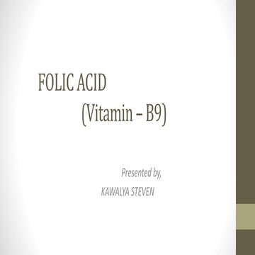 folic acid and effect on RBC production .pptx