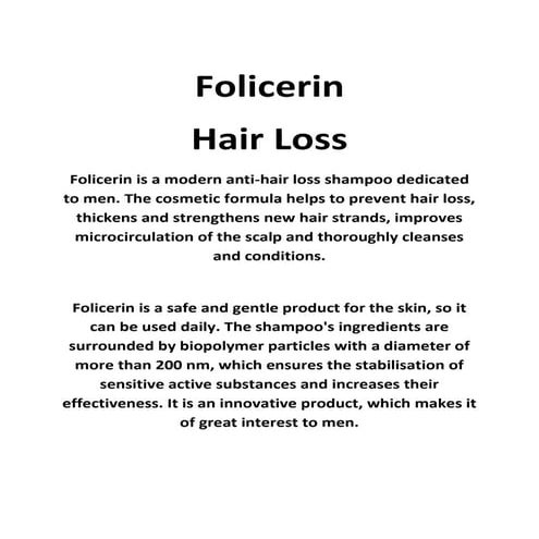 Folicerin Hair Loss.pdf33333333333333333 | PDF
