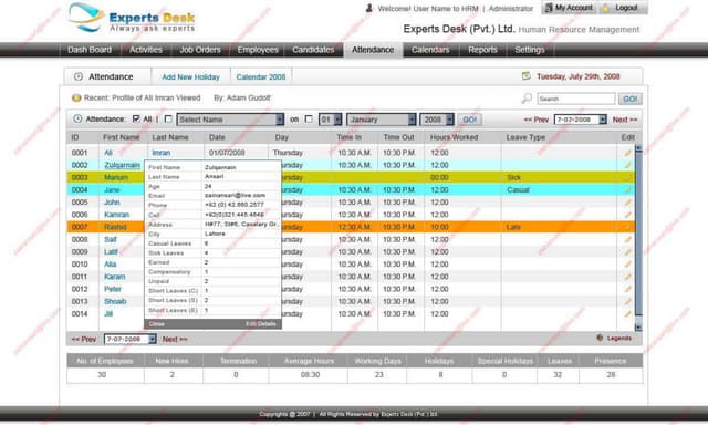 HRO4A: Front Office Finals 01 folio plus manual