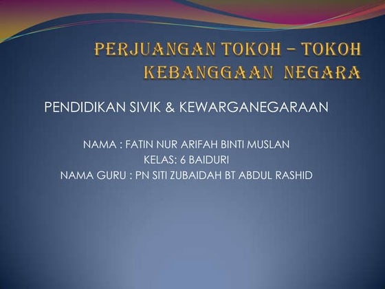 Tokoh merdeka | DOCX