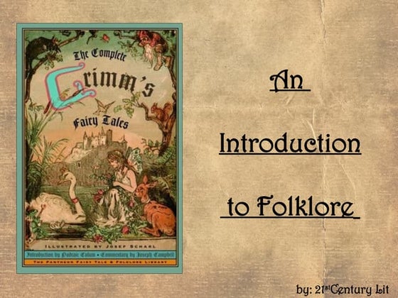 Features and functions of folktales | PPTX