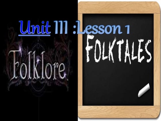 Features and functions of folktales | PPTX
