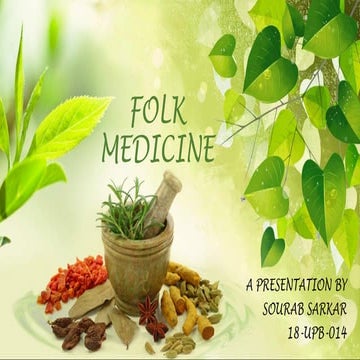 Folk Medicine | PDF