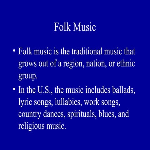 Folk music(1) | PPT