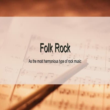 Folk rock | PPT