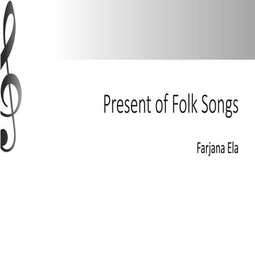 Folk songs, an evolution | PPTX