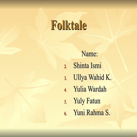 Folktale | PPT
