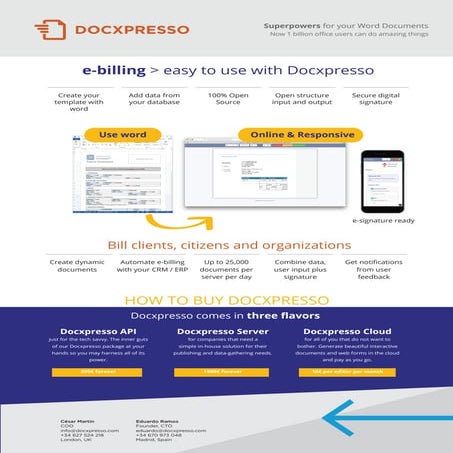 e-billing - Open Source Solution from Docxpresso | PDF