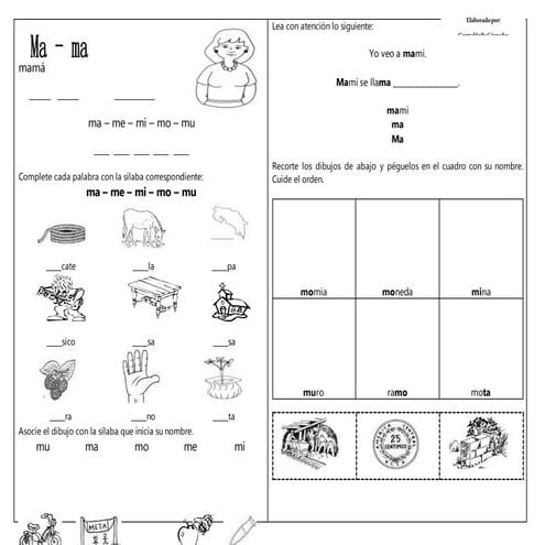 Folleto sílabas directas | DOCX