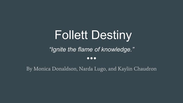 Follett Destiny | PDF | Search | Internet