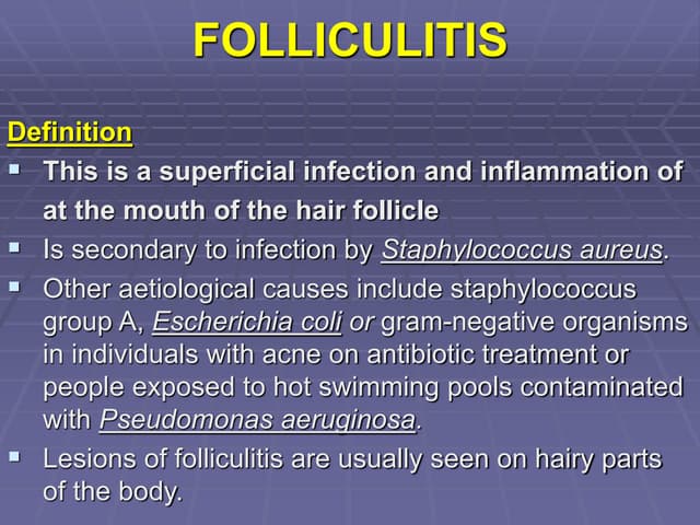 Folliculitis | PPTX