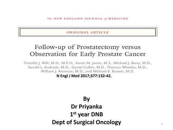 CARCINOMA PROSTATE - STAGING AND RISK STRATIFICATION | PDF