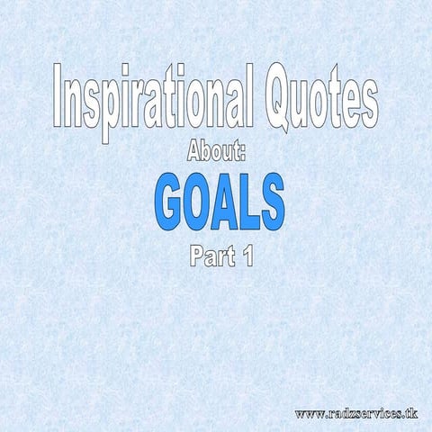 Follow Your Goals | PPS