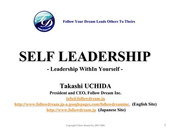 Self Leadership | PPTX