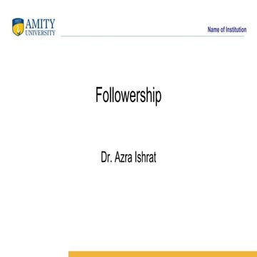 Followership and Curphy Model.ppt an important model | PPTX