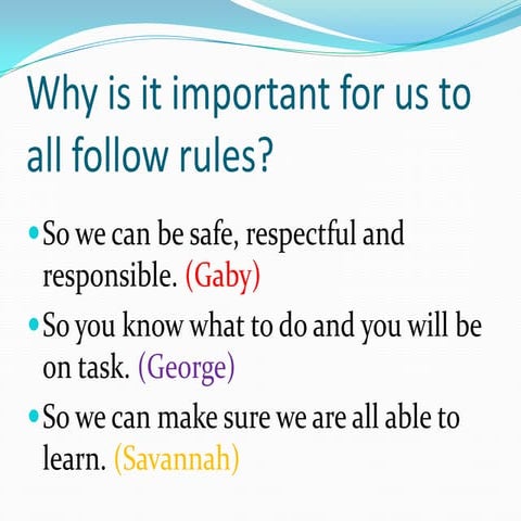 Following rules | PPTX