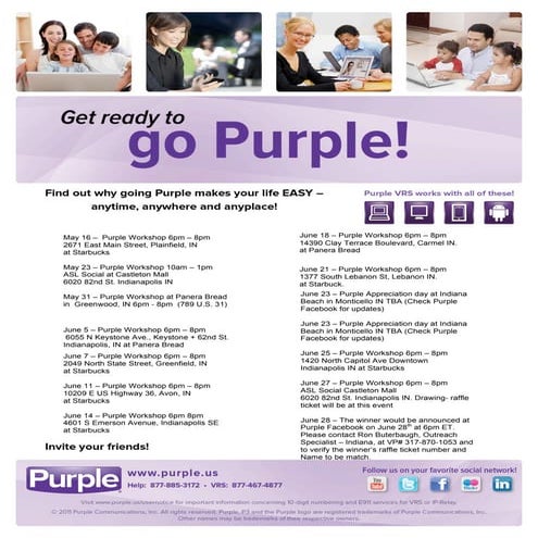 Indiana Purple Workshops | PDF