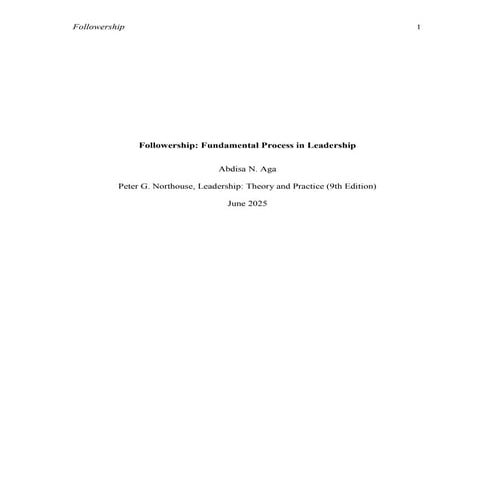 An Analysis Of Kelley S Typology Of Followership By Carol Magadza.Pdf